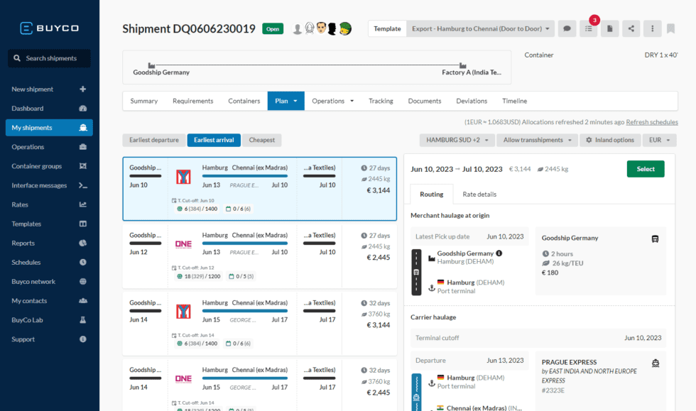Request a Demo | BuyCo | Ocean Freight Software